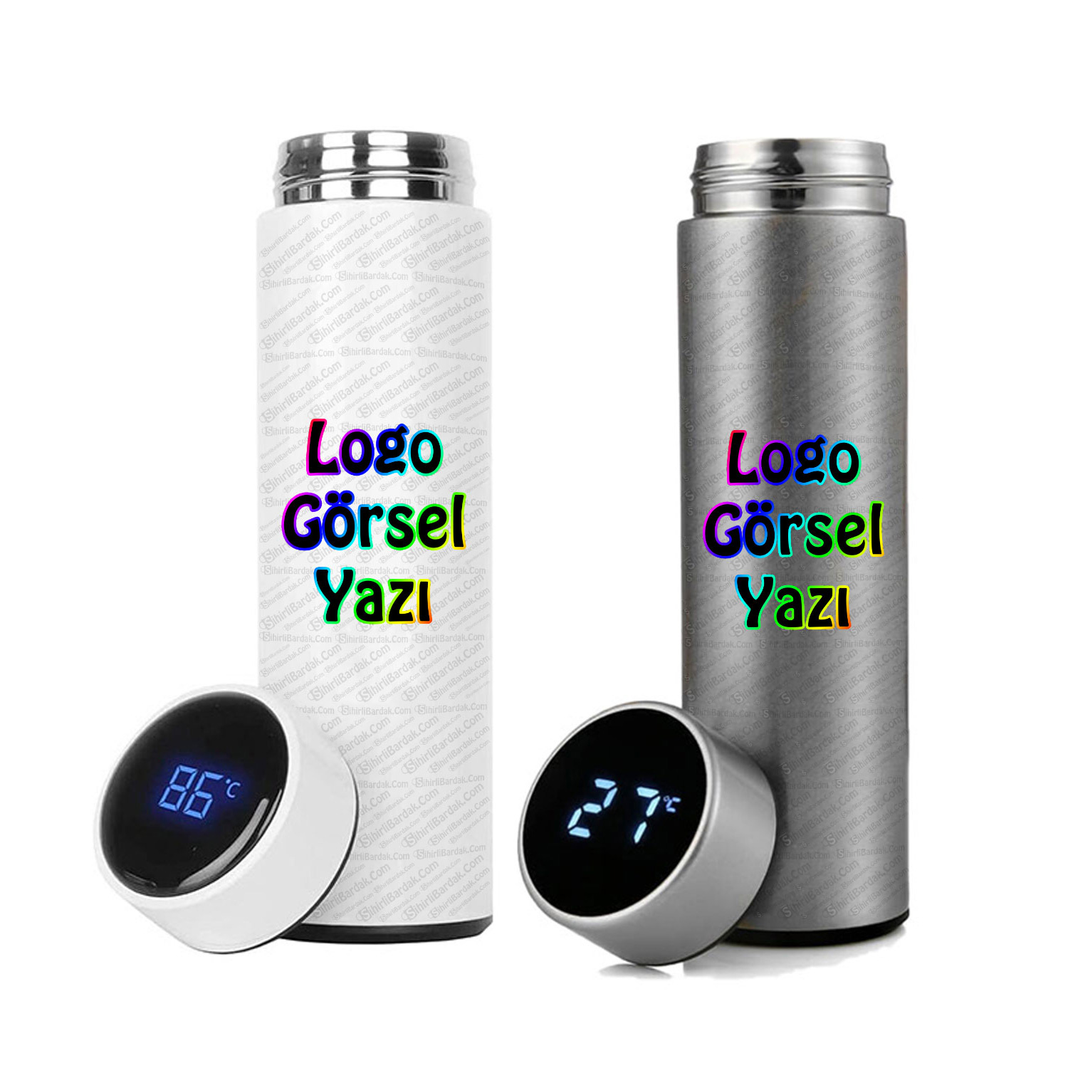 Toptan Dijital Dereceli Termos Baskı - Sihirli Bardak